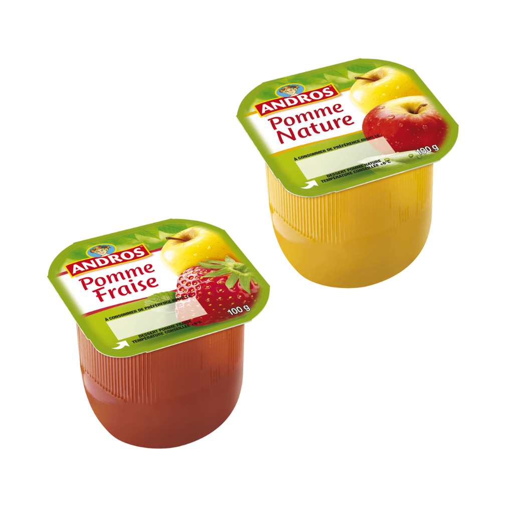 Mix compote pomme et fraise - 16 POTS | Panier du Clos